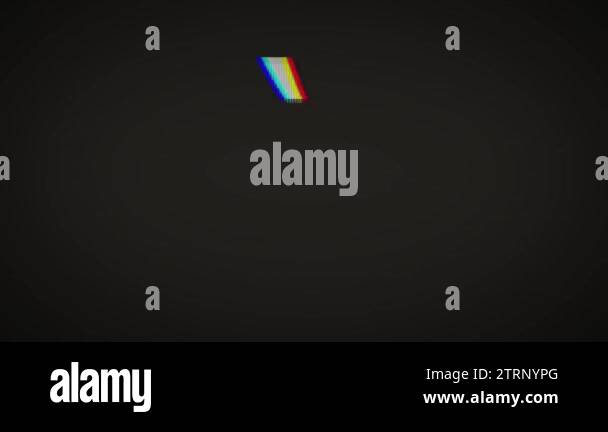 Question Mark On Vintage Twitched Television Screen/ Animation of a ...