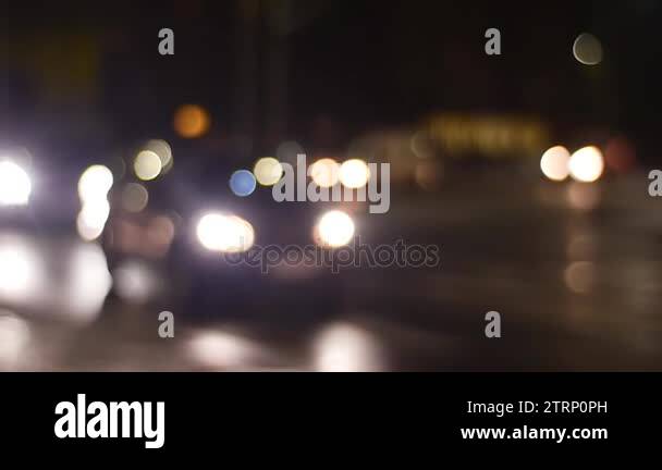 Blurred Cars Are Passing by Camera Controlled Intersection Busy ...