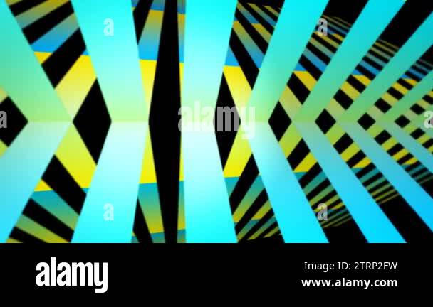 motion graphics and animated background with moving neon blue and ...