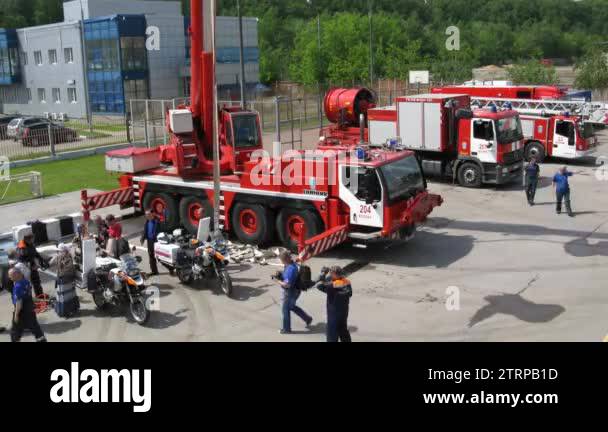 Fire trucks engine crane motorcycles Stock Videos & Footage - HD and 4K ...