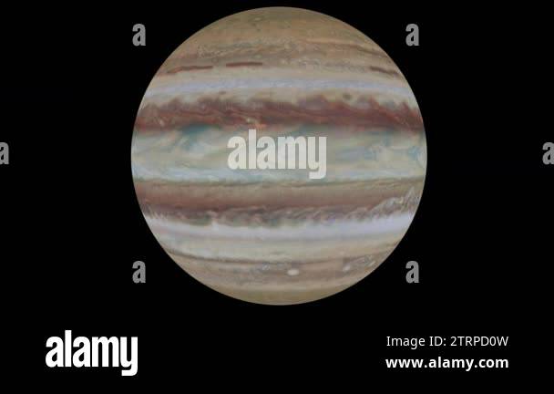 Jupiter on a transparent background, loop, 4k prores with alpha Stock Video Footage - Alamy