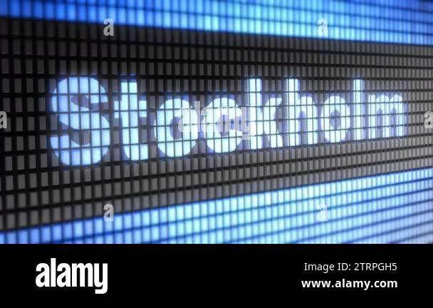 "Stockholm" on the Screen. 4K Resolution. Encoder Prores 4444. Great ...