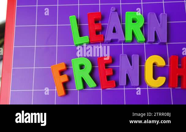 learn french language alphabet on magnets letters Stock Video Footage ...