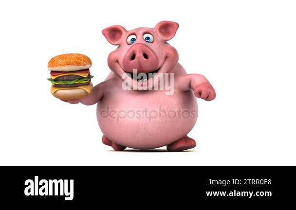 Pig holding hamburger Stock Videos & Footage - HD and 4K Video Clips ...