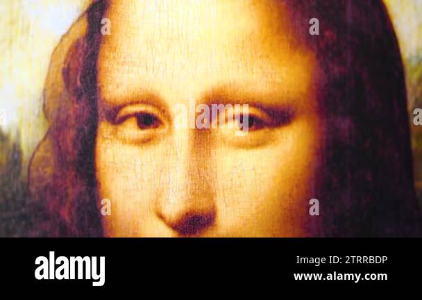 Mona Lisa eyes art work painting by Leonardo da Vinci exhibition of ...