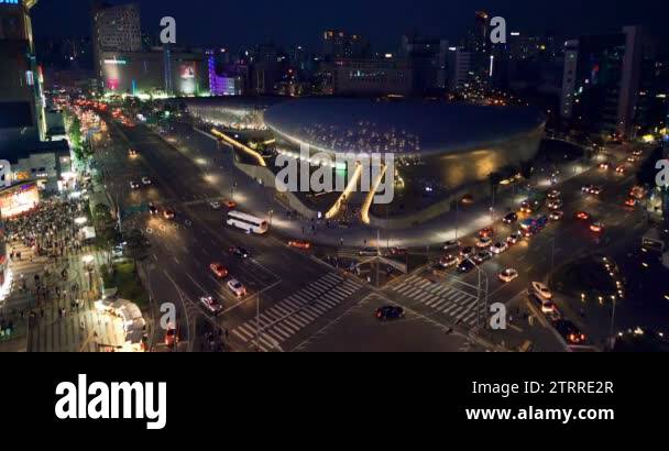 Dongdaemun design plaza night Stock Videos & Footage - HD and 4K Video ...