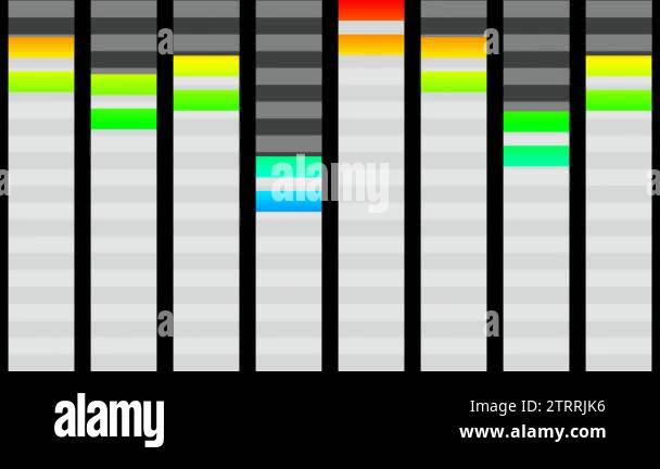 motion graphics and animated background featuring colored bars dancing ...