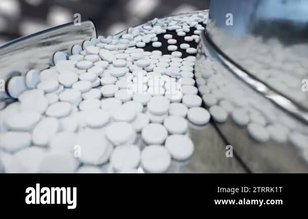 Process of production of pills, tablets. Industrial pharmaceutical ...