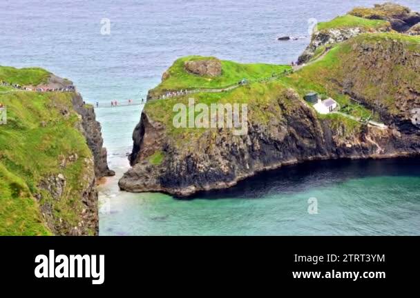 Carrick a rede rope bridge carrick island Stock Videos & Footage - HD ...