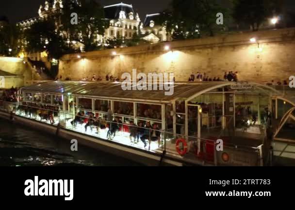 Pleasure boat trimaran Isabelle Adjani floating Stock Video Footage - Alamy