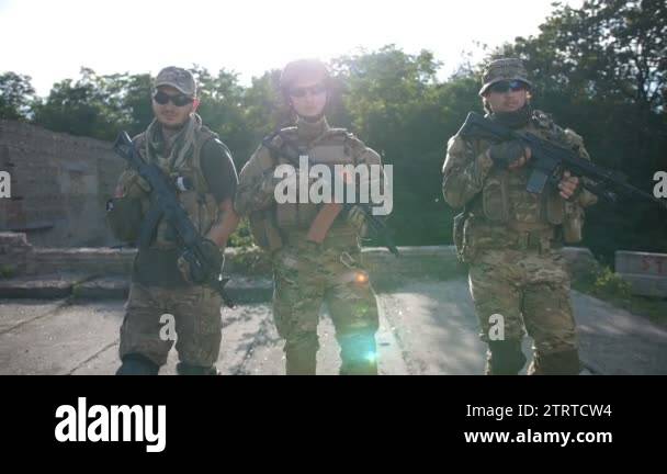 Ranger holding rifle guarding Stock Videos & Footage - HD and 4K Video ...