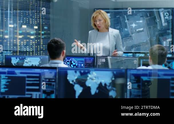 In the Government Surveillance Facility Team of Officers Organize ...