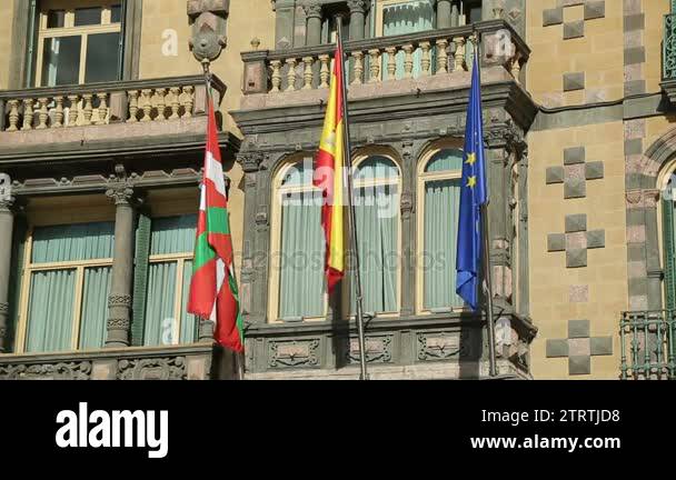 Flags spain basque country Stock Videos & Footage - HD and 4K Video ...