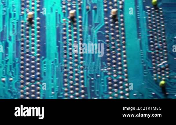 Circuit board. Electronic computer hardware technology. Motherboard ...