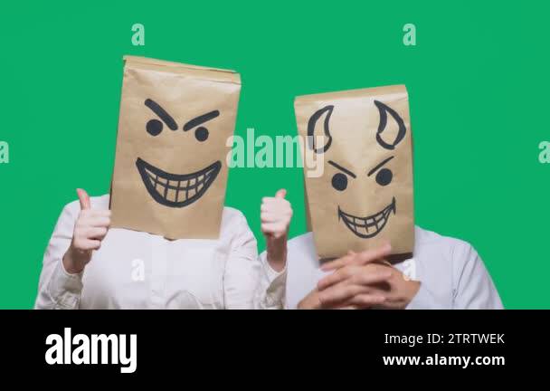 concept of emotions, gestures. a man with a package on his head, with a ...