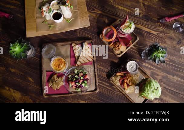 Top view restaurant table Stock Videos & Footage - HD and 4K Video ...
