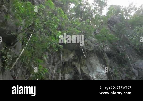 Underground River Cave. Floating through the river on the way into the ...