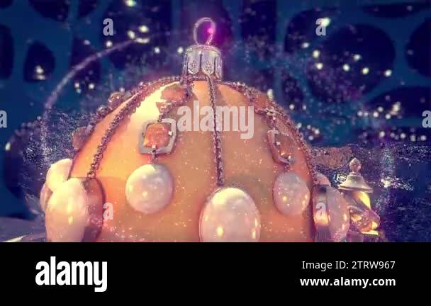 The Christmas loop 3d graphics background for any Christmas and New ...