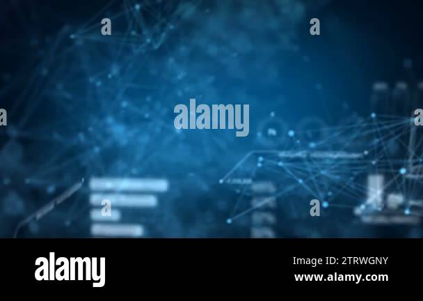 4K Animation of 3D moving world map with bar graph and random text ...