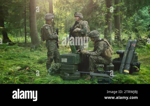 Military Staging Base, Officer Gives Orders, Chief Army Engineer ...