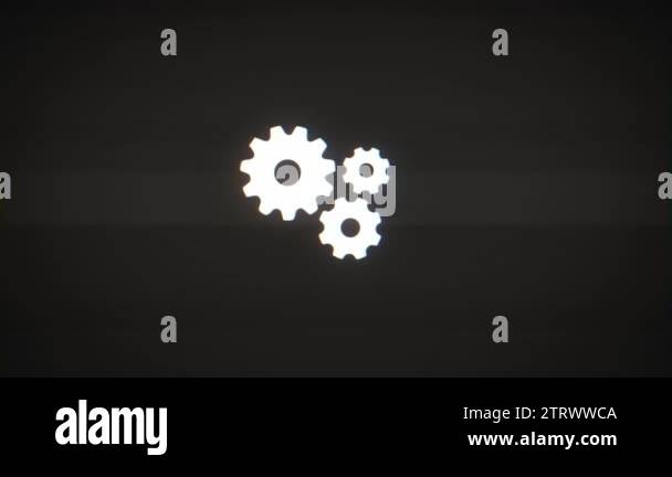 Gears Mechanism Rotating Loader Loop/ Animation of a 4k background ...