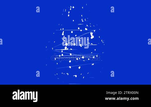 Particles and Wind Going Up in a Spiral Storm on a Blue Screen ...