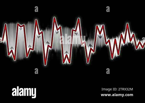 motion graphics and animated background of pulsating line acting ...