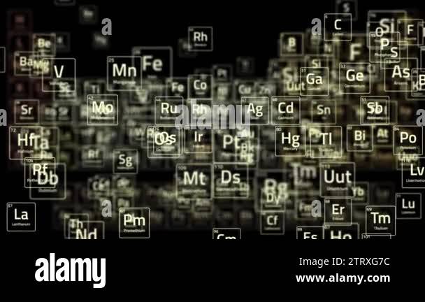 Periodic Table Elements. 4K Animation of Concept of Mendeleev Periodic ...