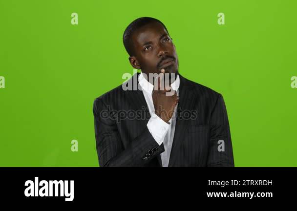 African american reflects on the main question and finds the answer ...