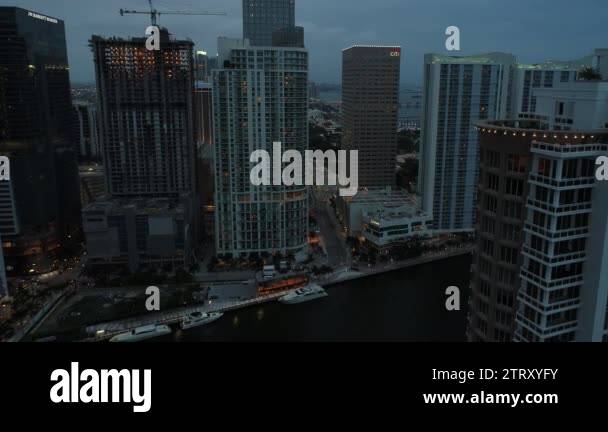 Downtown from brickell drone 4k Stock Videos & Footage - HD and 4K ...