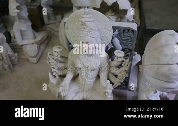 Statues of Hindu Gods and Goddess. Crafts and Arts of India. Murti ...