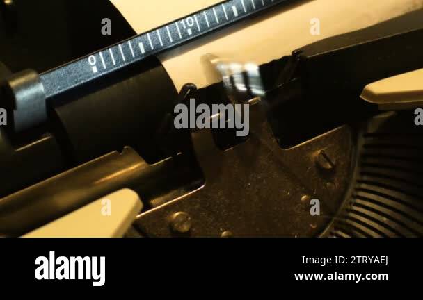 details on parts of a typewriter from the 1980s in which it was not yet ...