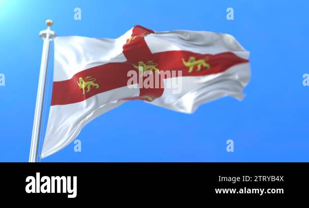 Flag of the historic walled city of York in North Yorkshire, England ...