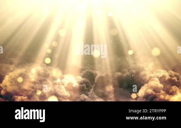 Heavenly Light rays Worship animation which is suited for broadcast ...