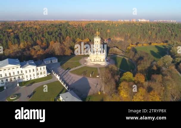 Church of the Blessed Virgin in Dubrovitsy. Located in the village ...