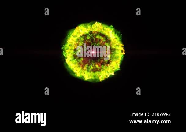 4k Shockwave Energy Fx Background Animation/Animation of a colorful ...
