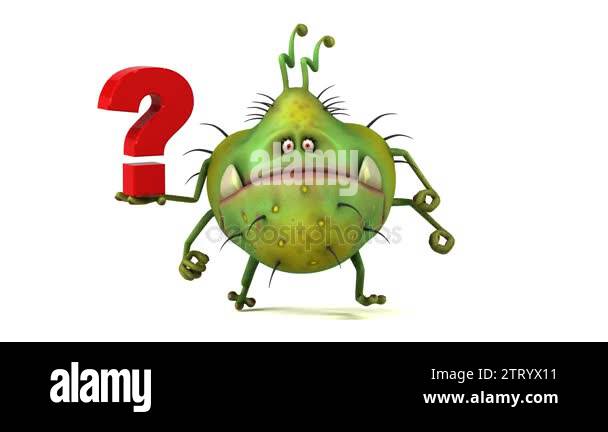 cartoon character holding question mark Stock Video Footage - Alamy