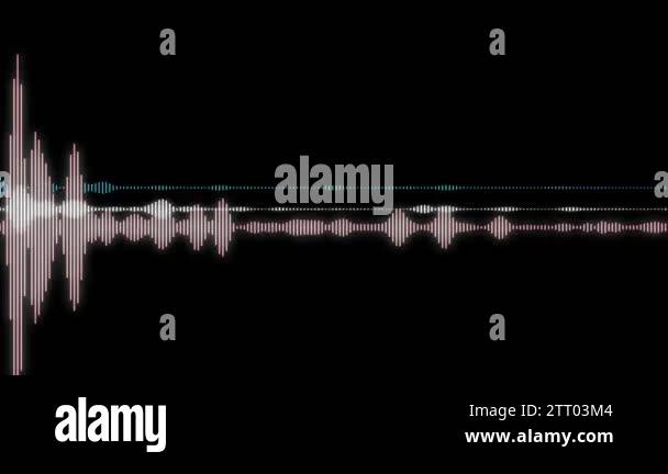 computer generated equalizer bars in waveform audio spectrum Stock ...