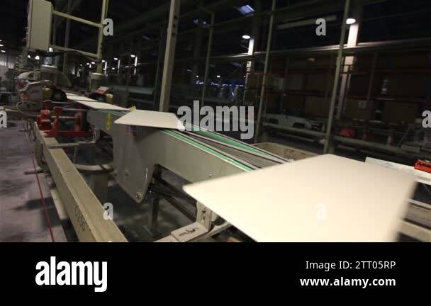 Industrial interior, Interior of a modern factory, processing plant ...