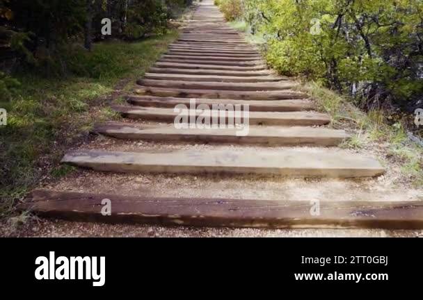 Extreme nature trail with steep mountain incline for advance hikers ...