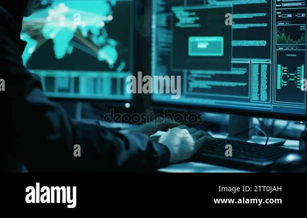 Hooded Teenage Hacker Successfully Attacks Global Infrastructure Servers With Malware Display 