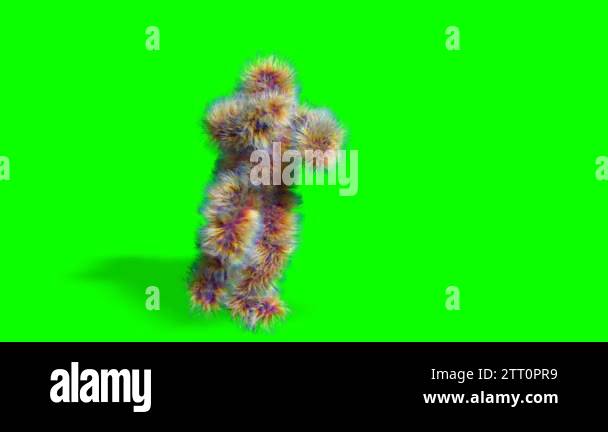 Funny hairy colorful character dancing Stock Videos & Footage - HD and ...