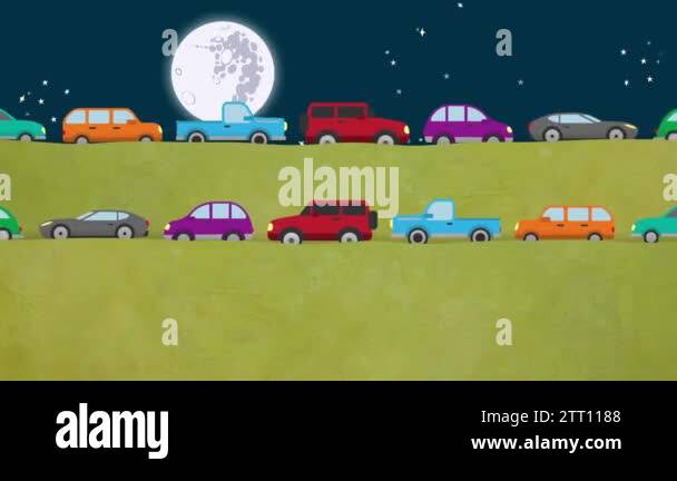 Cartoon cars Stock Videos & Footage - HD and 4K Video Clips - Alamy