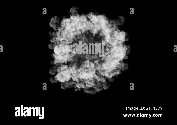4k Smoke Explosion Fx Background Animation/ Animation of a powerful ...