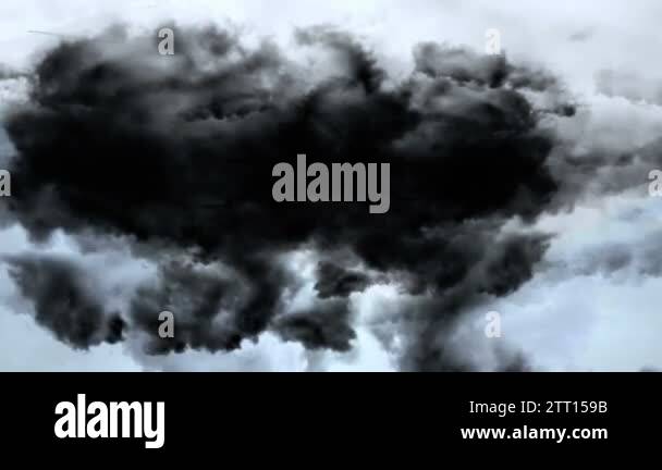 This video clip features a heavy lightning storm animation background ...