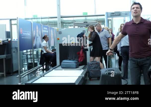 Airport security check metal detector Stock Videos & Footage - HD and ...