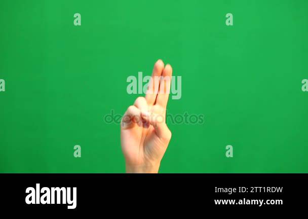 Hand gestures. Touchscreen. Female hand showing multitouch gestures in ...