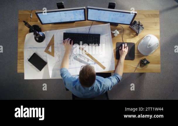 Computer and drawing blueprints Stock Videos & Footage - HD and 4K ...