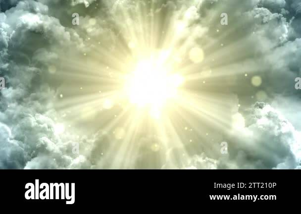 Heavenly Light rays Worship animation which is suited for broadcast ...