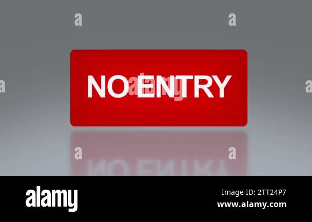 Rectangle signage no entry font Stock Videos & Footage - HD and 4K ...
